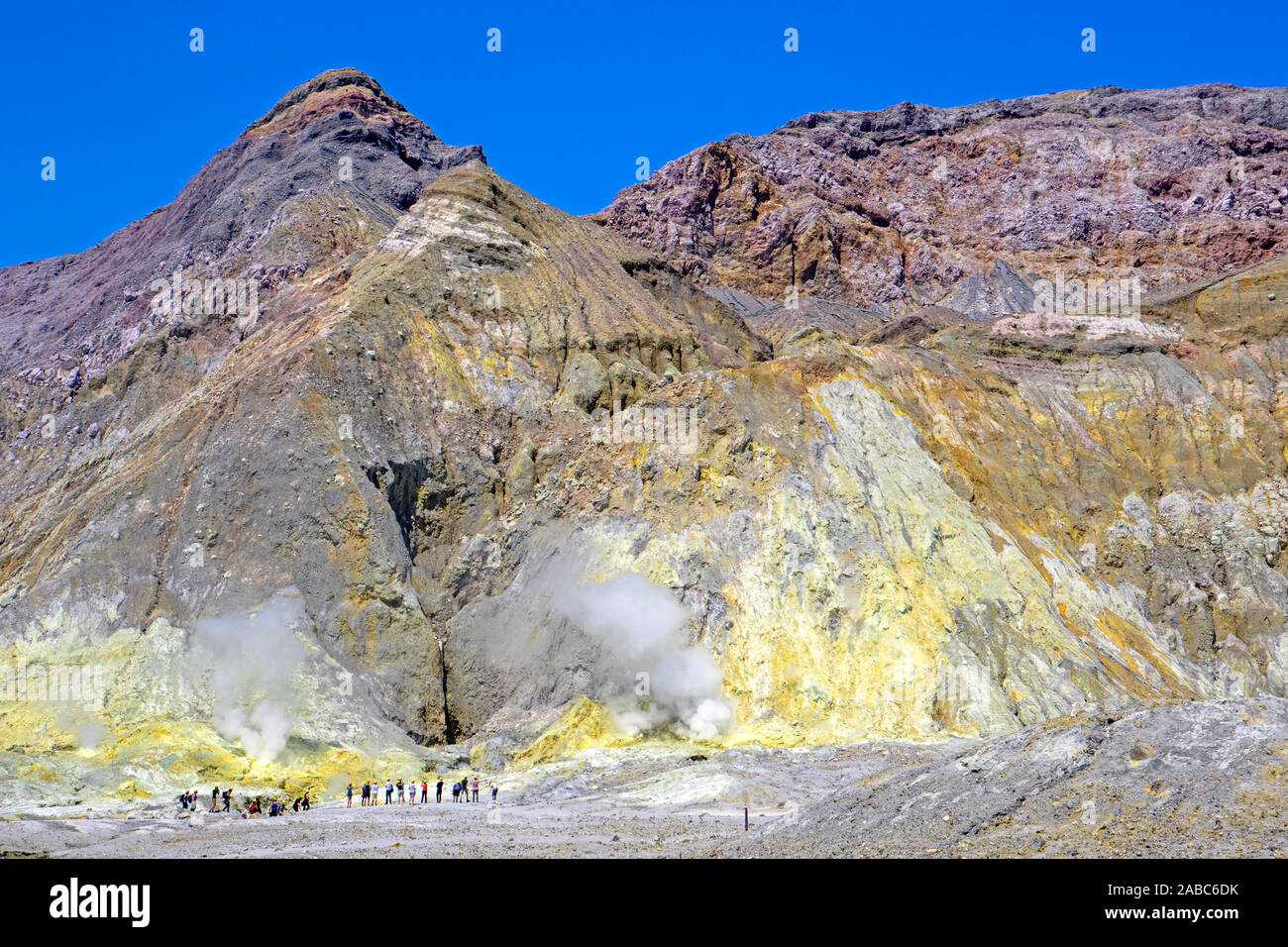 Whakaari (White Island), New Zealand's most active volcano Stock Photo ...