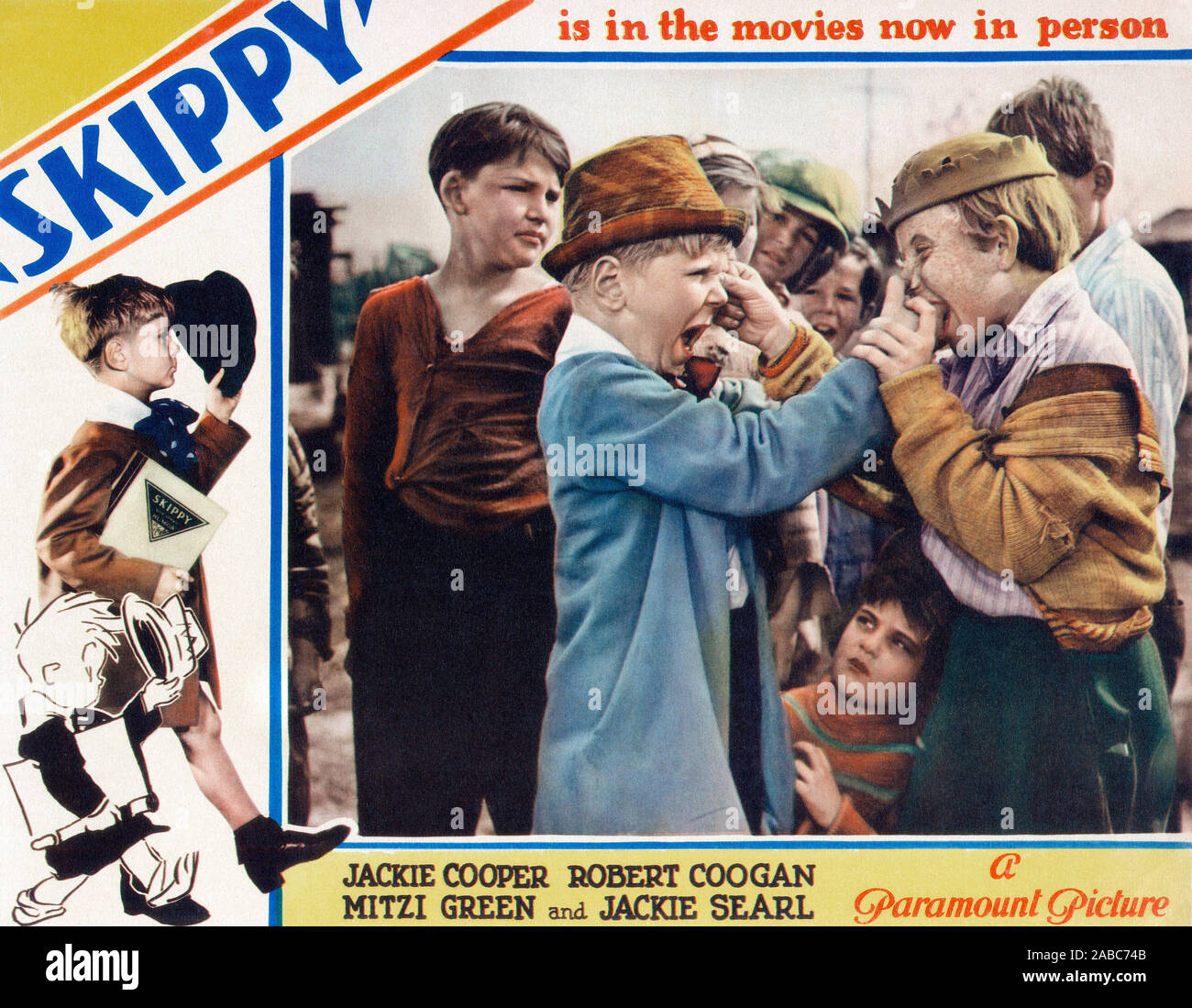 SKIPPY, US lobbycard, Jackie Cooper (front left), 1931 Stock Photo - Alamy
