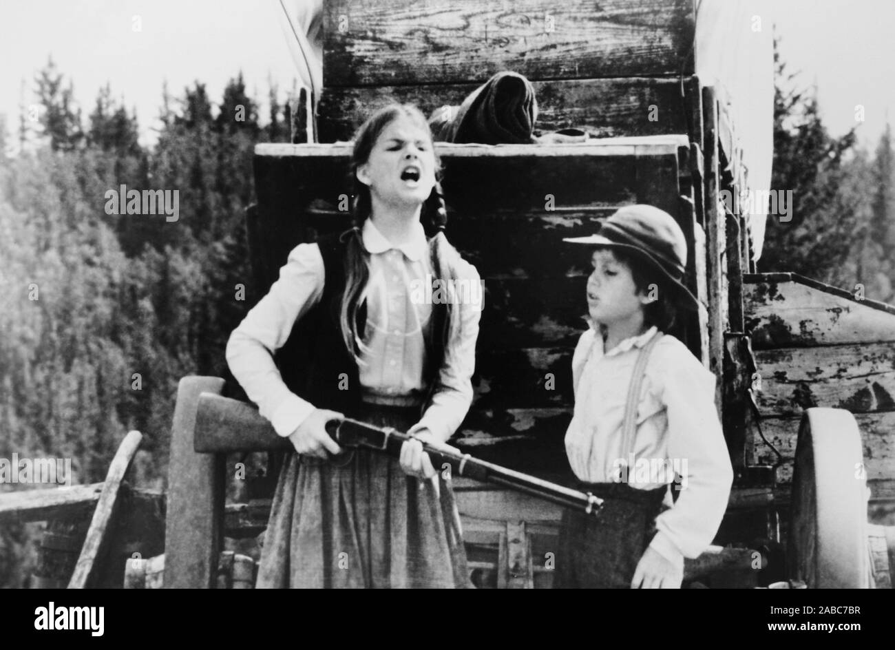 ACROSS THE GREAT DIVIDE, from left: Heather Rattray, Mark Edward Hall ...