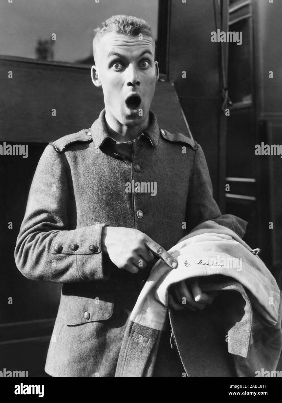 ALL QUIET ON THE WESTERN FRONT, Russell Gleason on set, 1930 Stock ...