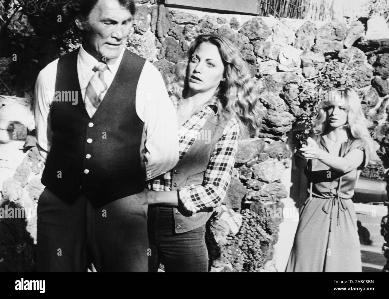 ANGELS' BRIGADE, from left: Jack Palance, Robin Greer, Susan Kiger ...