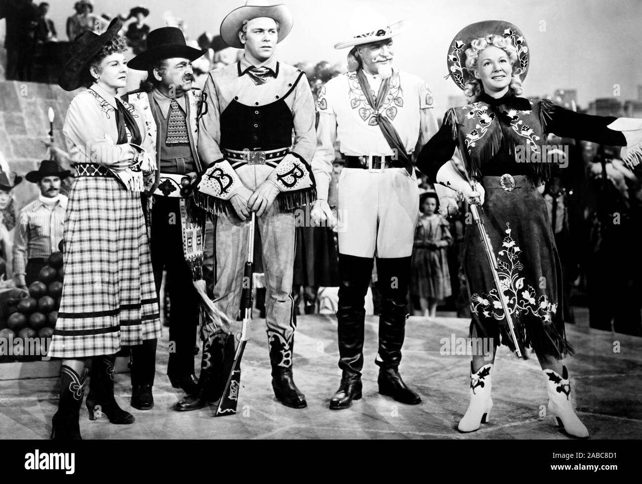 ANNIE GET YOUR GUN, from left, Benay Venuta, Edward Arnold, Howard Keel ...