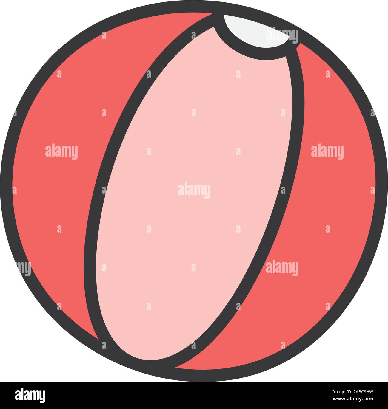 Sand ball design, Summer beach play vacation sport and game theme ...