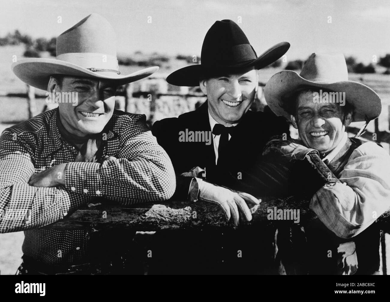 ARIZONA BOUND, from left: Buck Jones, Tim McCoy, Raymond Hatton, 1941 ...