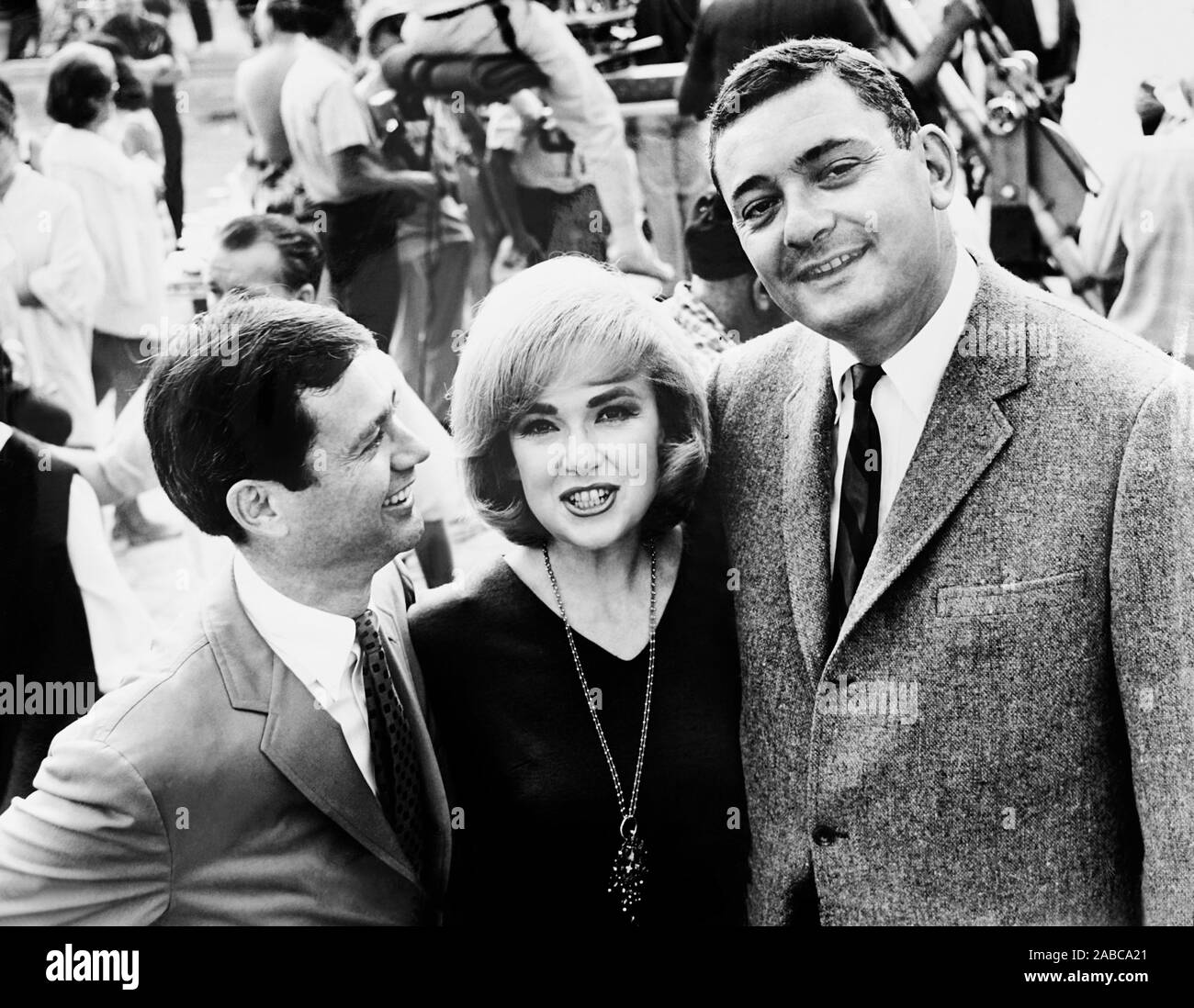 THE BEST MAN, Edie Adams (center) with producers Lawrence turman )left ...