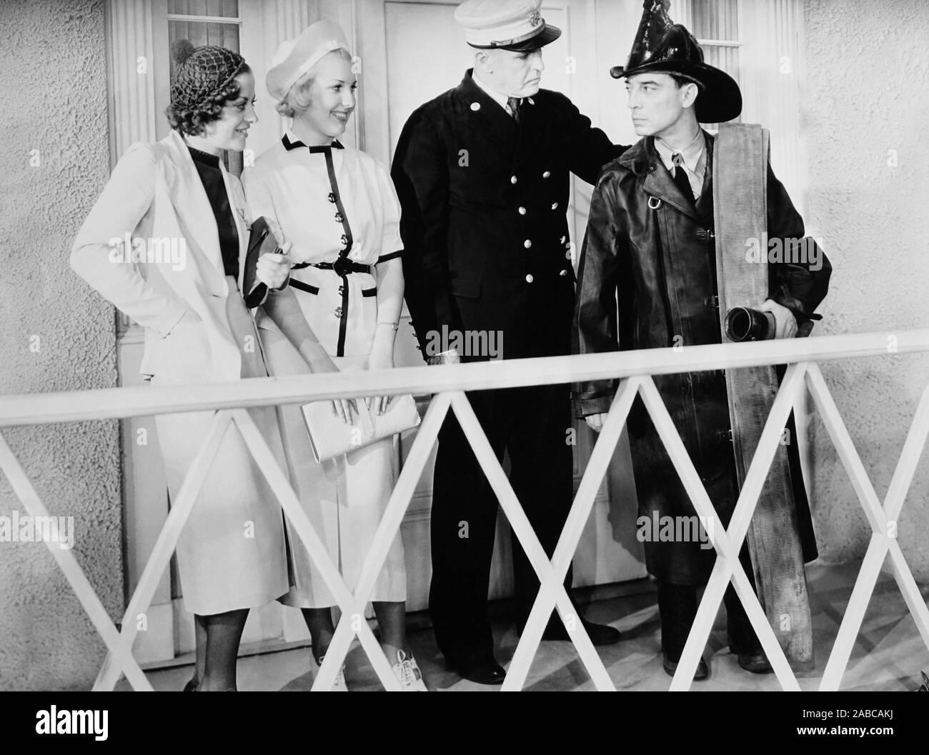 BLUE BLAZES, from left: Patty Wilson, Marlyn Stuart, Arthur L. Jarrett ...