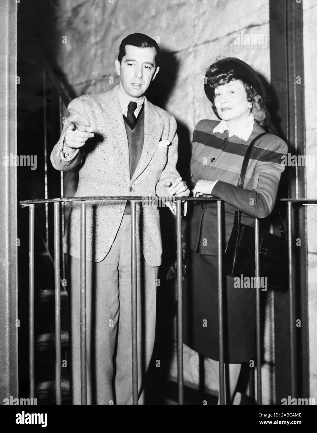 BLANCHE FURY, director Marc Allegret (left) on set, 1948 Stock Photo ...