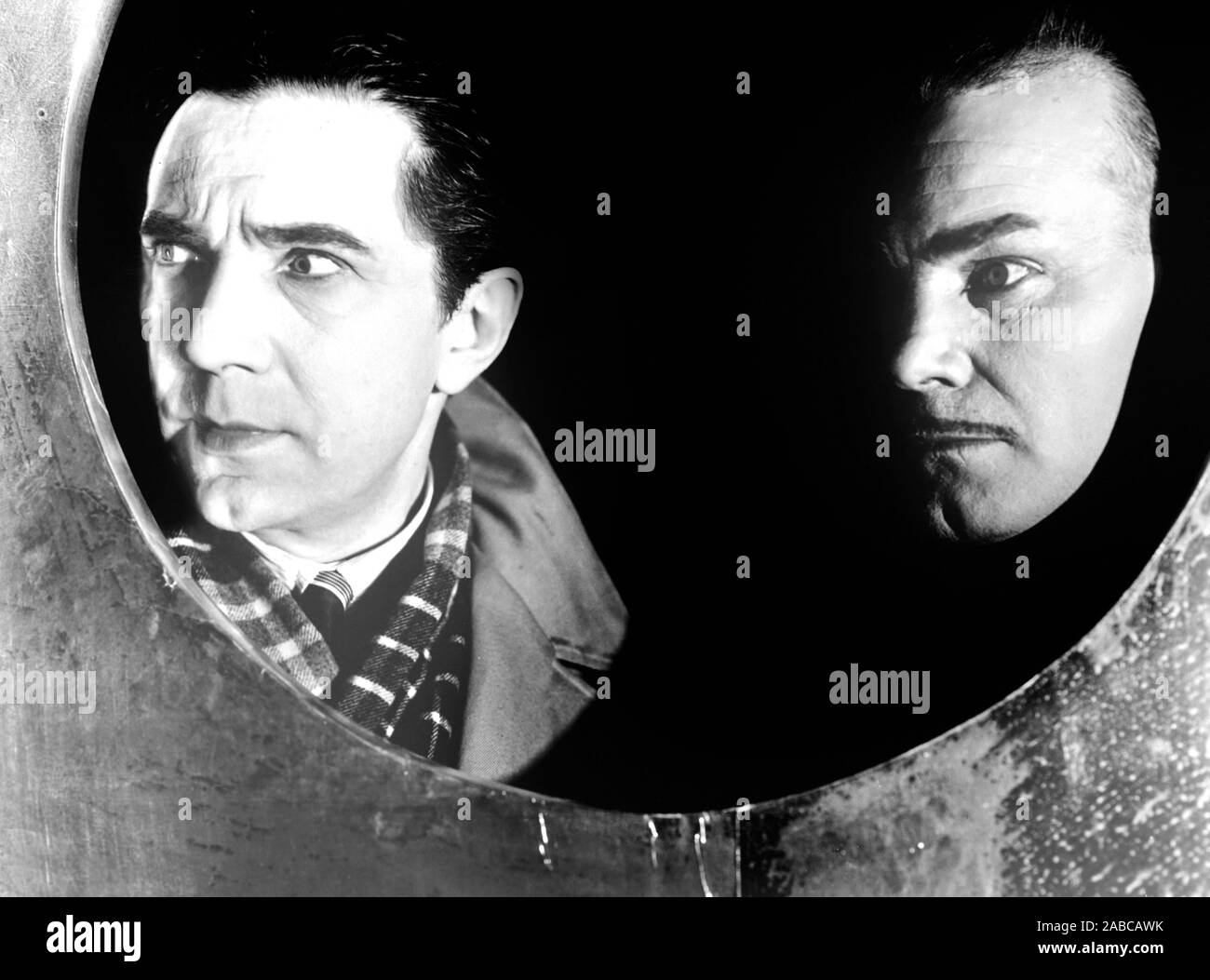 THE BLACK CAT, from left, Bela Lugosi, Harry Cording, 1934 Stock Photo ...