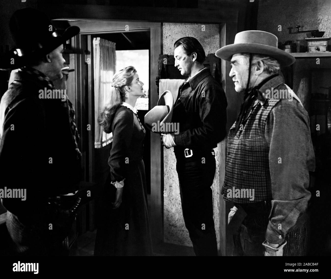 BLOOD ON THE MOON, from left, Tom Tully, Barbara Bel Geddes, Robert ...