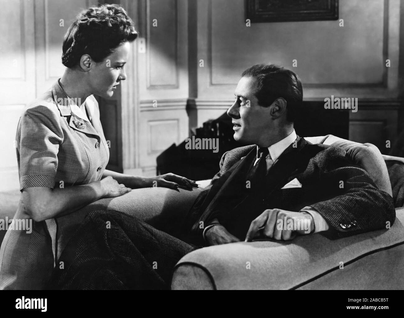BLITHE SPIRIT, from left: Constance Cummings, Rex Harrison, 1945 Stock ...