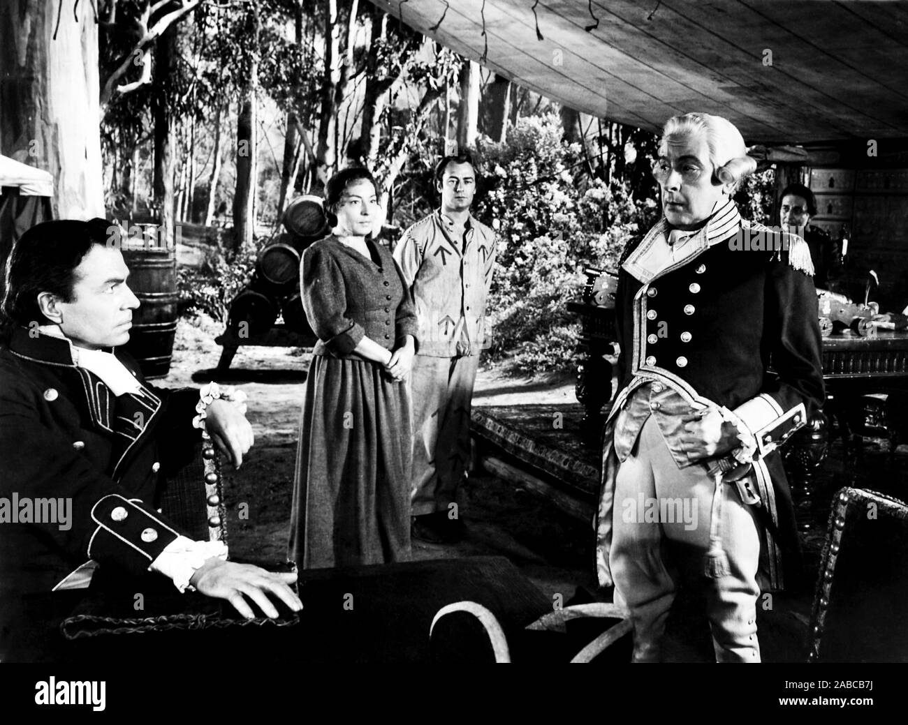 BOTANY BAY, from left, James Mason, Dorothy Patten, Alan Ladd, Cedric ...