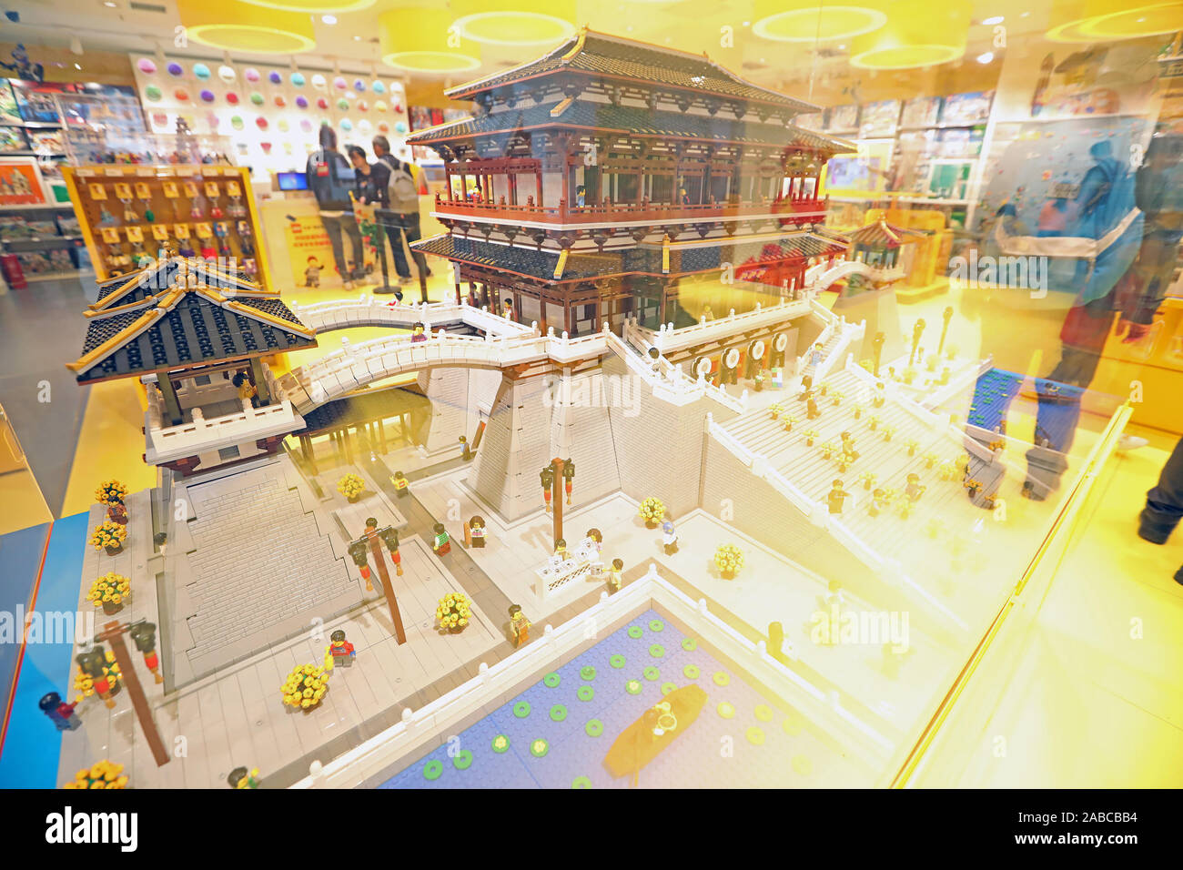 Picture of the Tang-dynasty toy block city in Xi'an, central China's ...