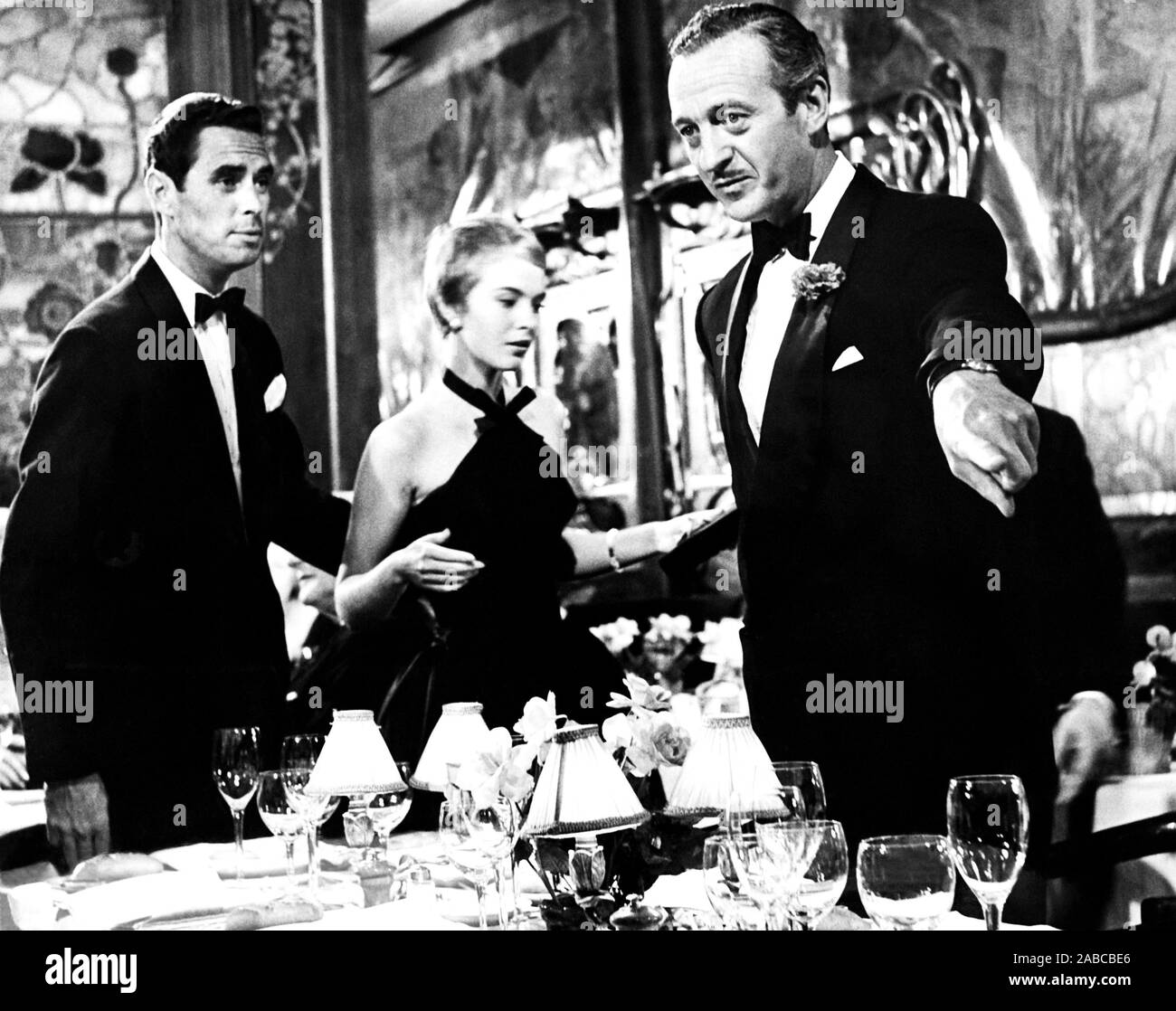 BONJOUR TRISTESSE, fopm left, David Oxley, Jean Seberg, David Niven ...