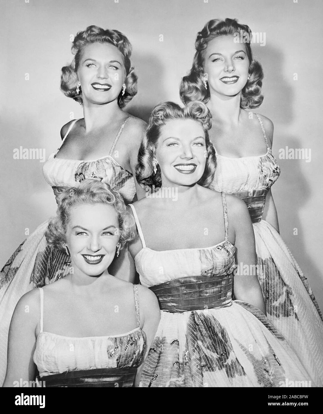 BRIGHT AND BREEZY, The King Sisters, 1956 Stock Photo - Alamy