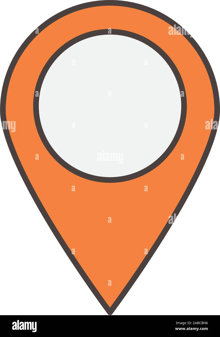gps navigation pointer on white background vector illustration Stock ...