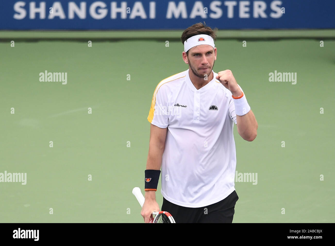 British professional tennis player Cameron Norrie competes against ...