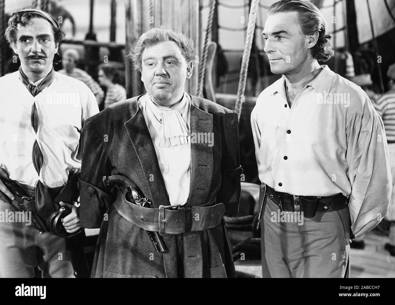 CAPTAIN KIDD, from left: Sheldon Leonard, Charles Laughton, Randolph ...
