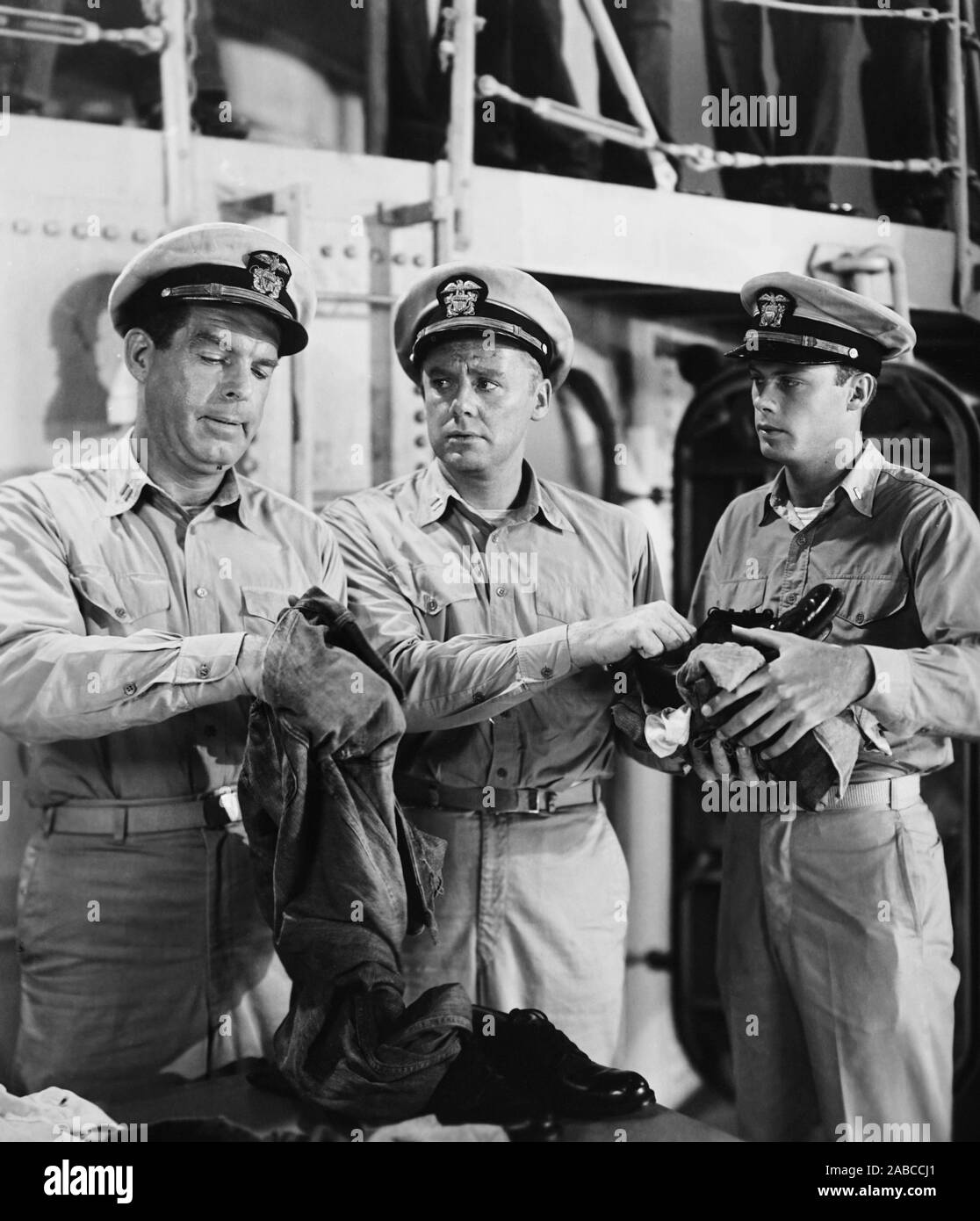 THE CAINE MUTINY, from left: Fred MacMurray, Van Johnson, Robert ...