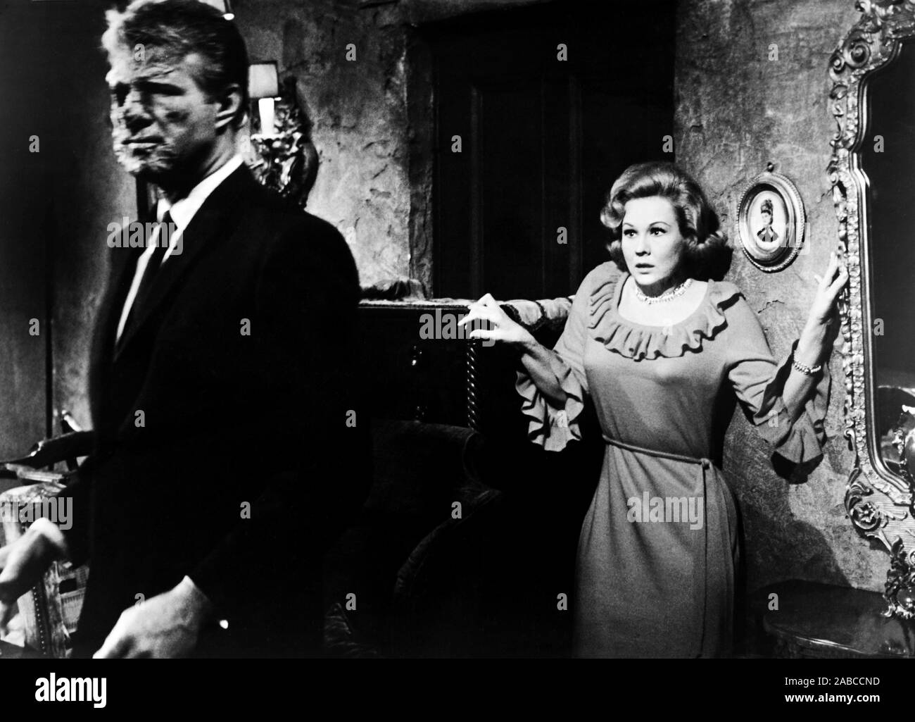 CASTLE OF EVIL, from left, William Thourlby, Virginia Mayo, 1966 Stock ...