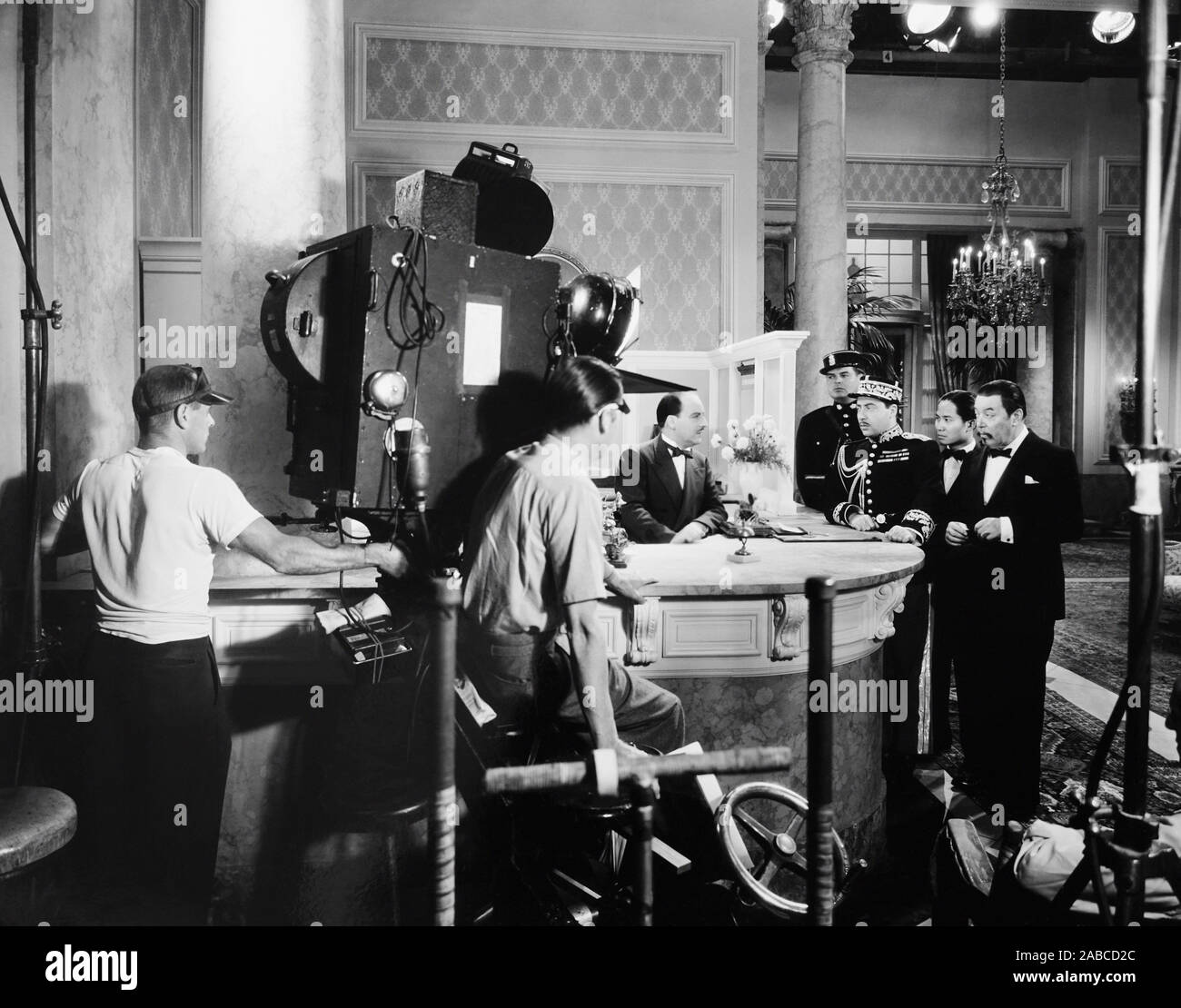 CHARLIE CHAN AT MONTE CARLO, standing right from left: Harold Huber ...