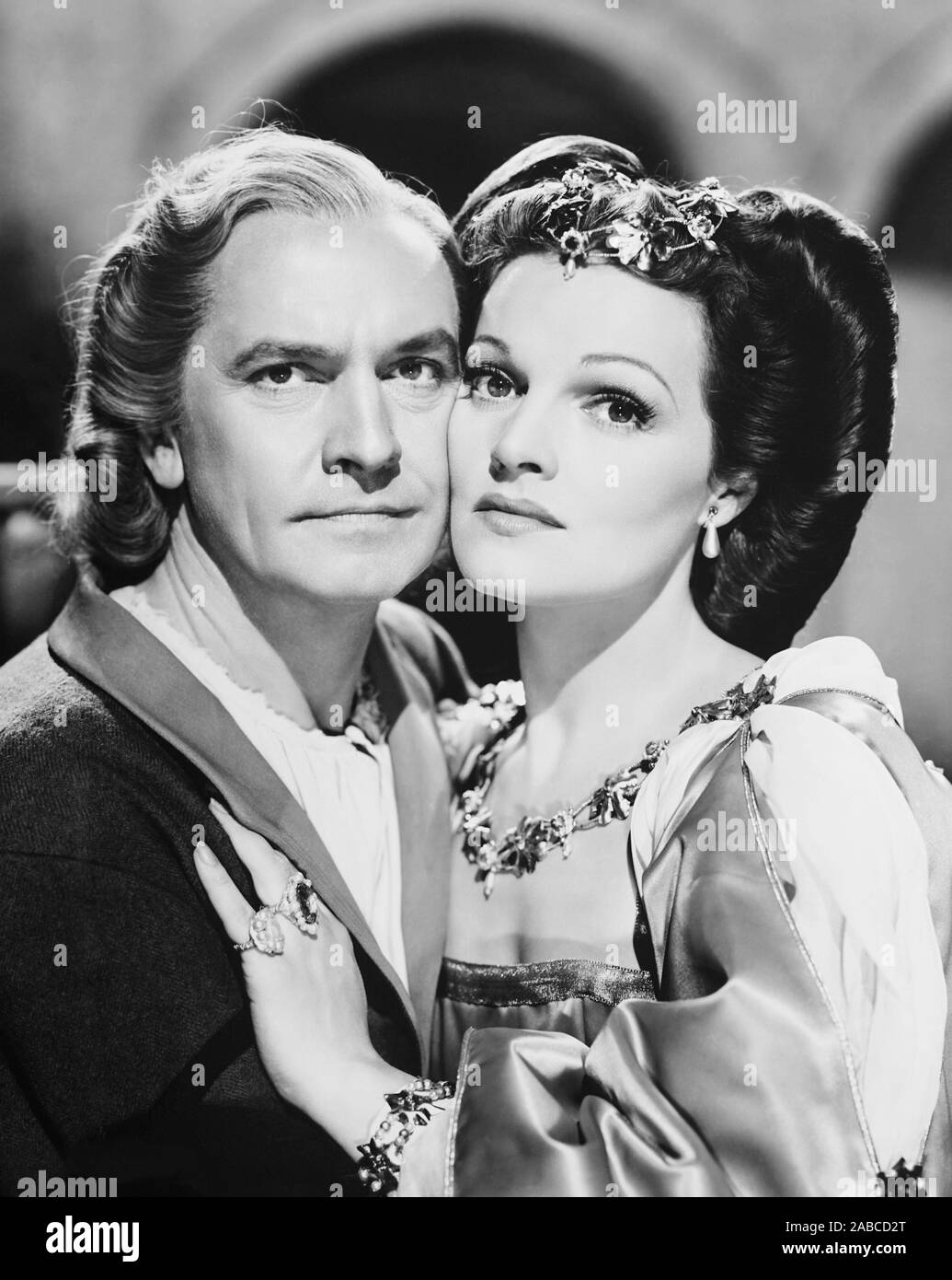 CHRISTOPHER COLUMBUS, from left: Fredric March, Linden Travers, 1949 ...