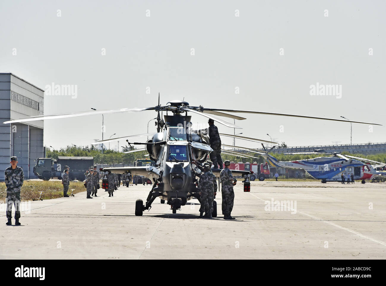 Helicopters that finished their task of participating into the military ...