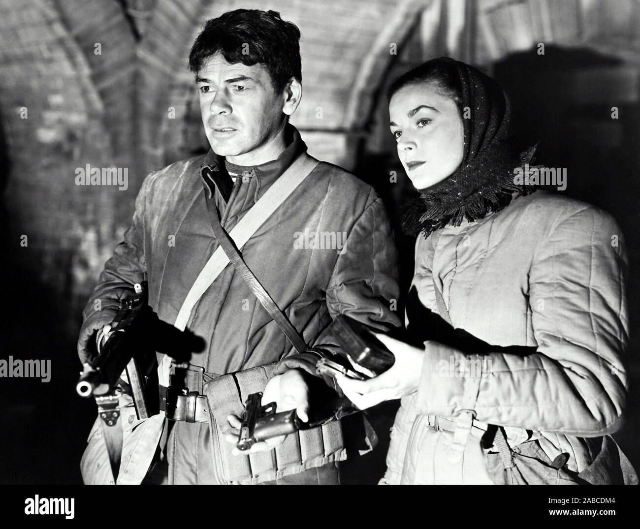 COUNTER-ATTACK, from left, Paul Muni, Marguerite Chapman, 1945 Stock ...