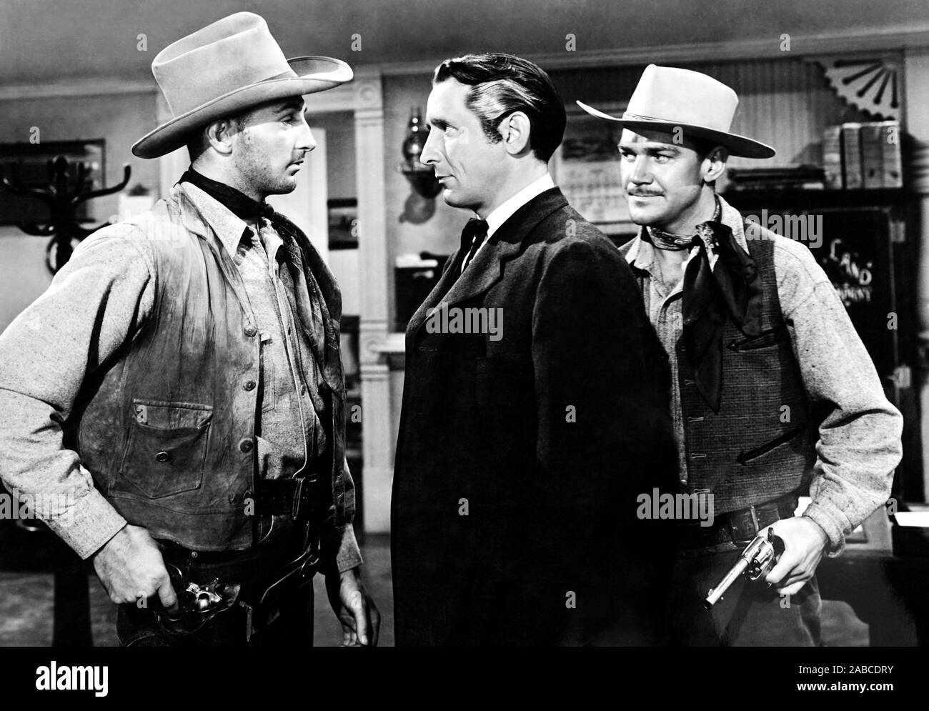 COLT COMRADES, from left, Robert Mitchum, Victor Jory, Douglas Fowley ...