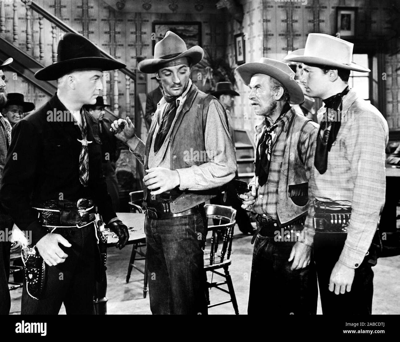 COLT COMRADES, from left, William Boyd, Robert Mitchum, Andy Clyde, Jay ...