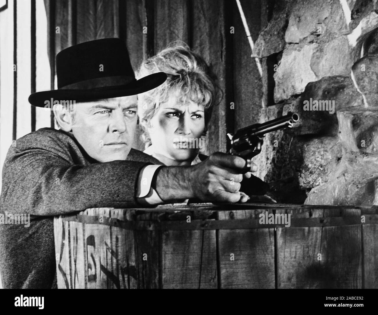 CONVICT STAGE, from left: Harry Lauter, Jodi Mitchell, 1965. TM ...