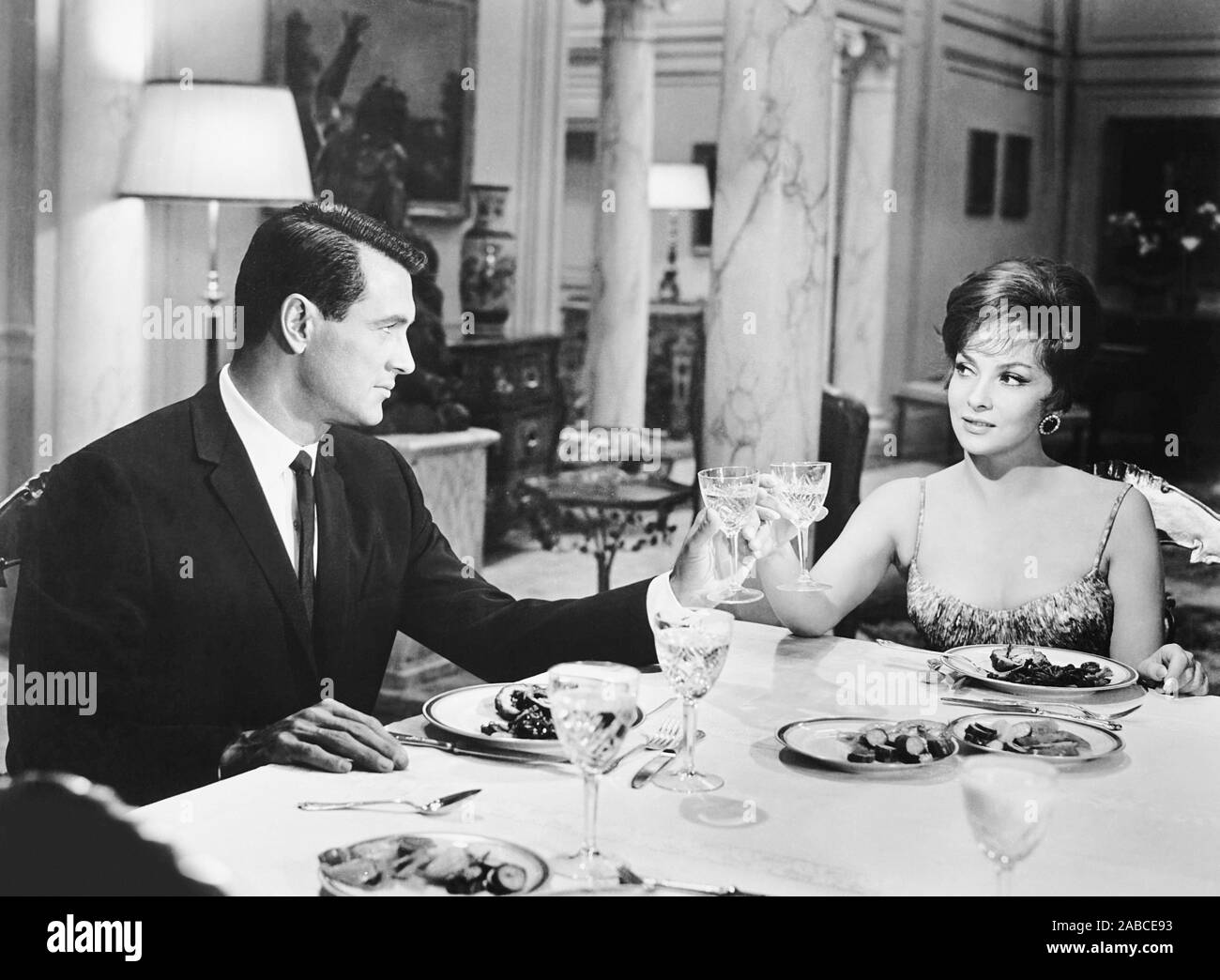 COME SEPTEMBER, from left: Rock Hudson, Gina Lollobrigida, 1961 Stock ...