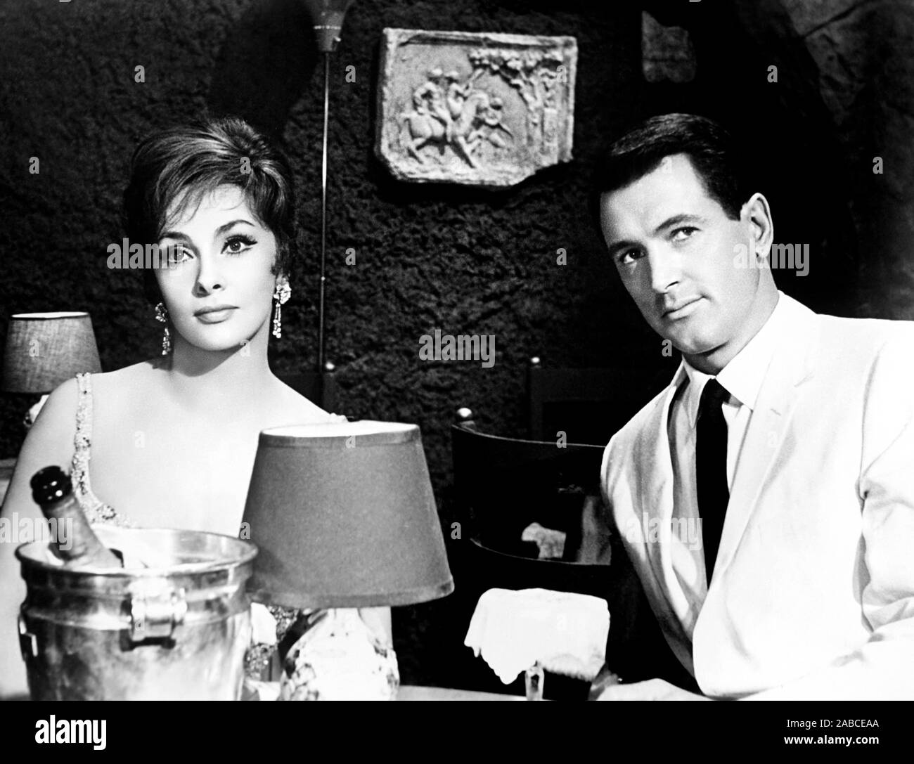 COME SEPTEMBER, from left, Gina Lollobrigida, Rock Hudson, 1961 Stock ...