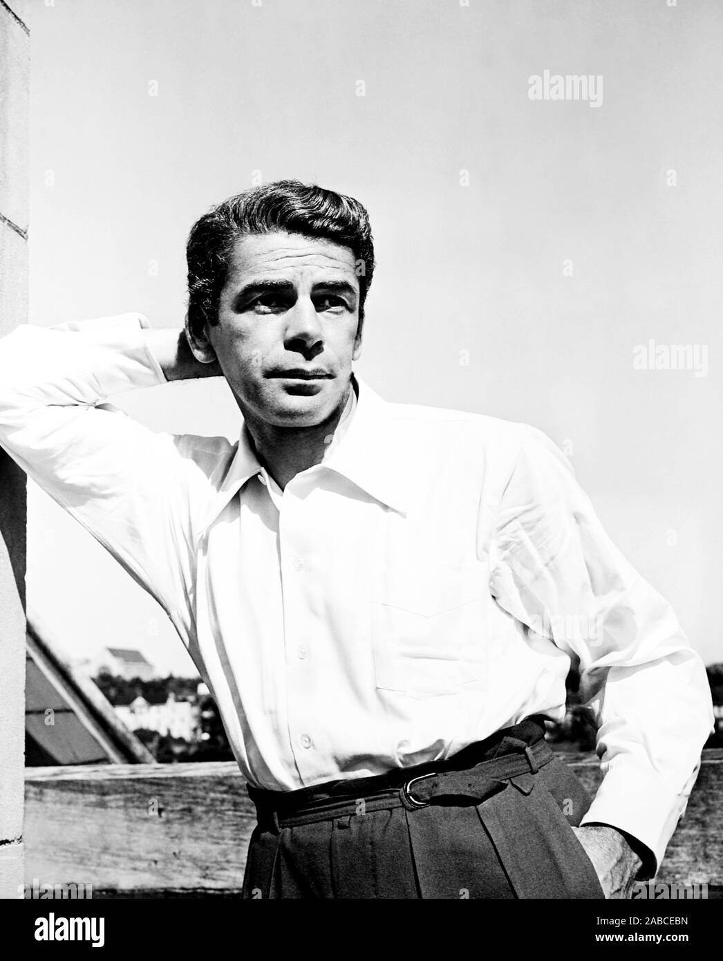 COMMANDOS STRIKE AT DAWN, Paul Muni, on location in Victoria, British ...