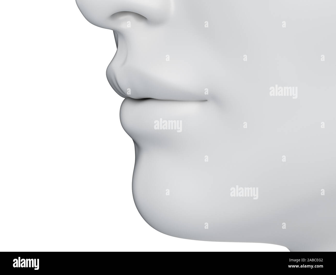3d rendered medically accurate illustration of a grey abstract female ...