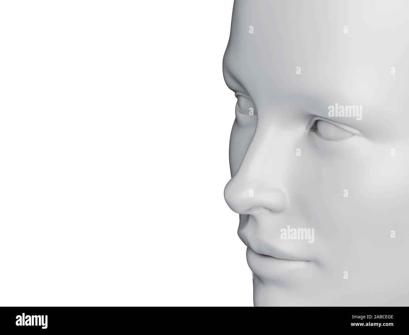 3d rendered medically accurate illustration of a grey abstract female ...