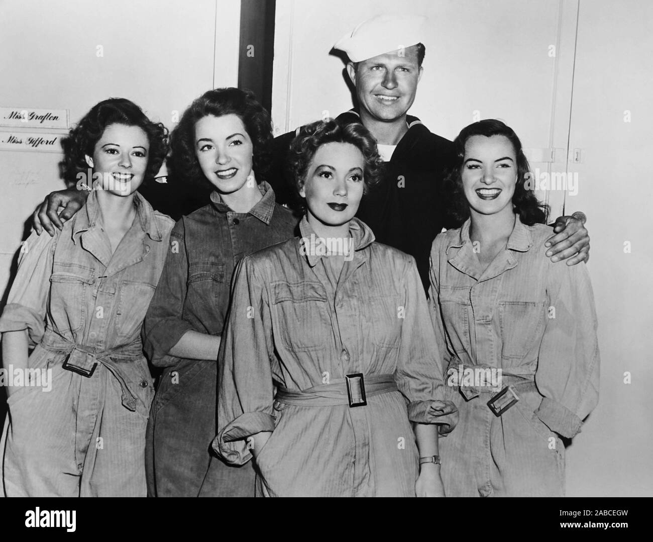 CRY HAVOC, front from left: Heather Angel, Marsha Hunt, Ann Sothern ...