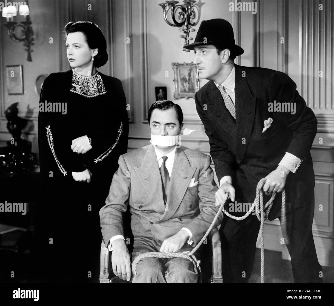 CROSSROADS, from left, Hedy Lamarr, William Powell, Basil Rathbone ...