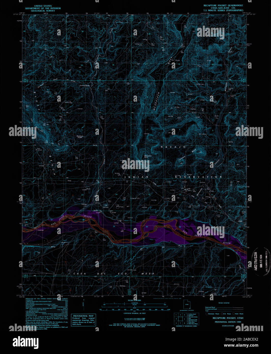 UT Recapture Pocket 251486 1989 24000 Inverted Restoration Stock Photo ...