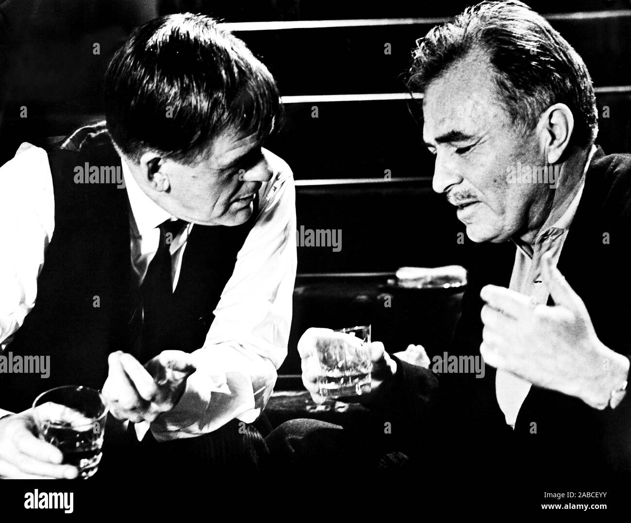 THE DEADLY AFFAIR, from left, Kenneth Haigh, James Mason, 1966 Stock ...