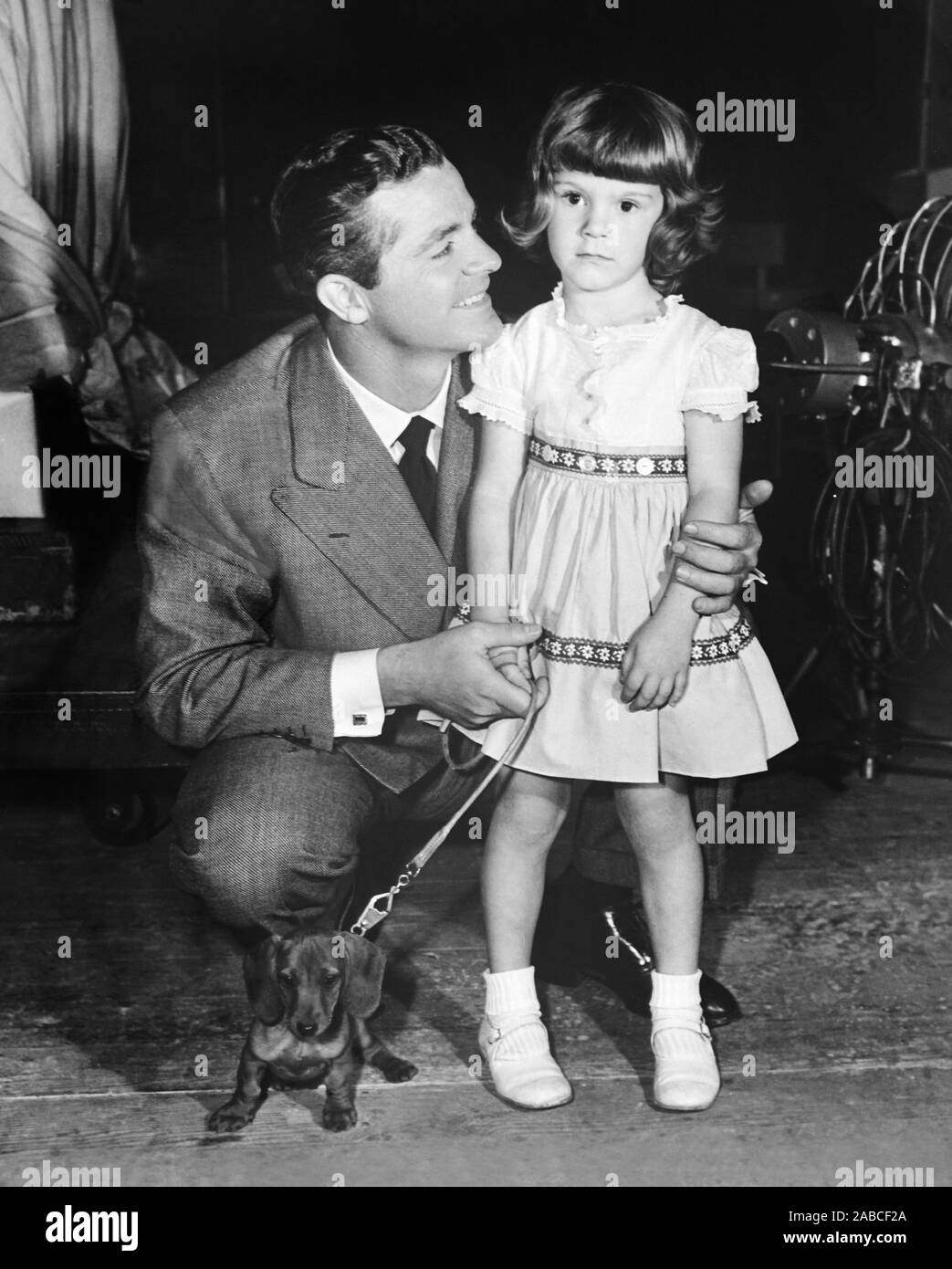 DAISY KENYON, from left: Dana Andrews with his daughter Kathy Andrews ...