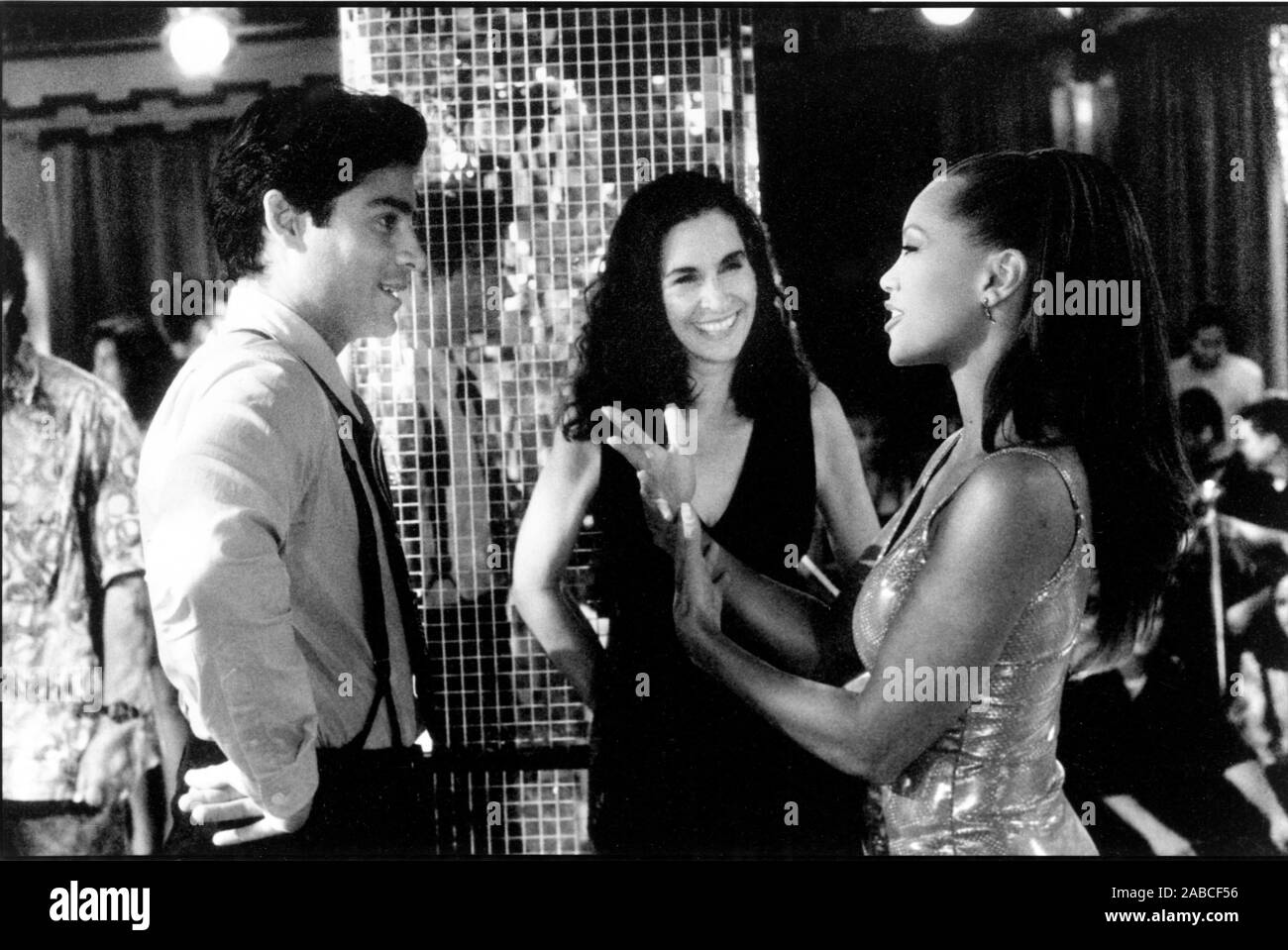 DANCE WITH ME, from left, Chayanne, director Randa Haines, Vanessa ...