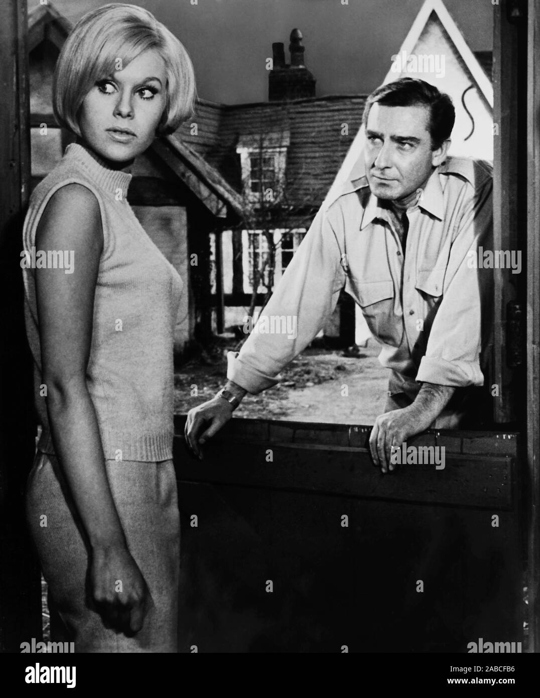 THE DEADLY BEES, from left: Suzanna Leigh, Guy Doleman, 1967 Stock ...