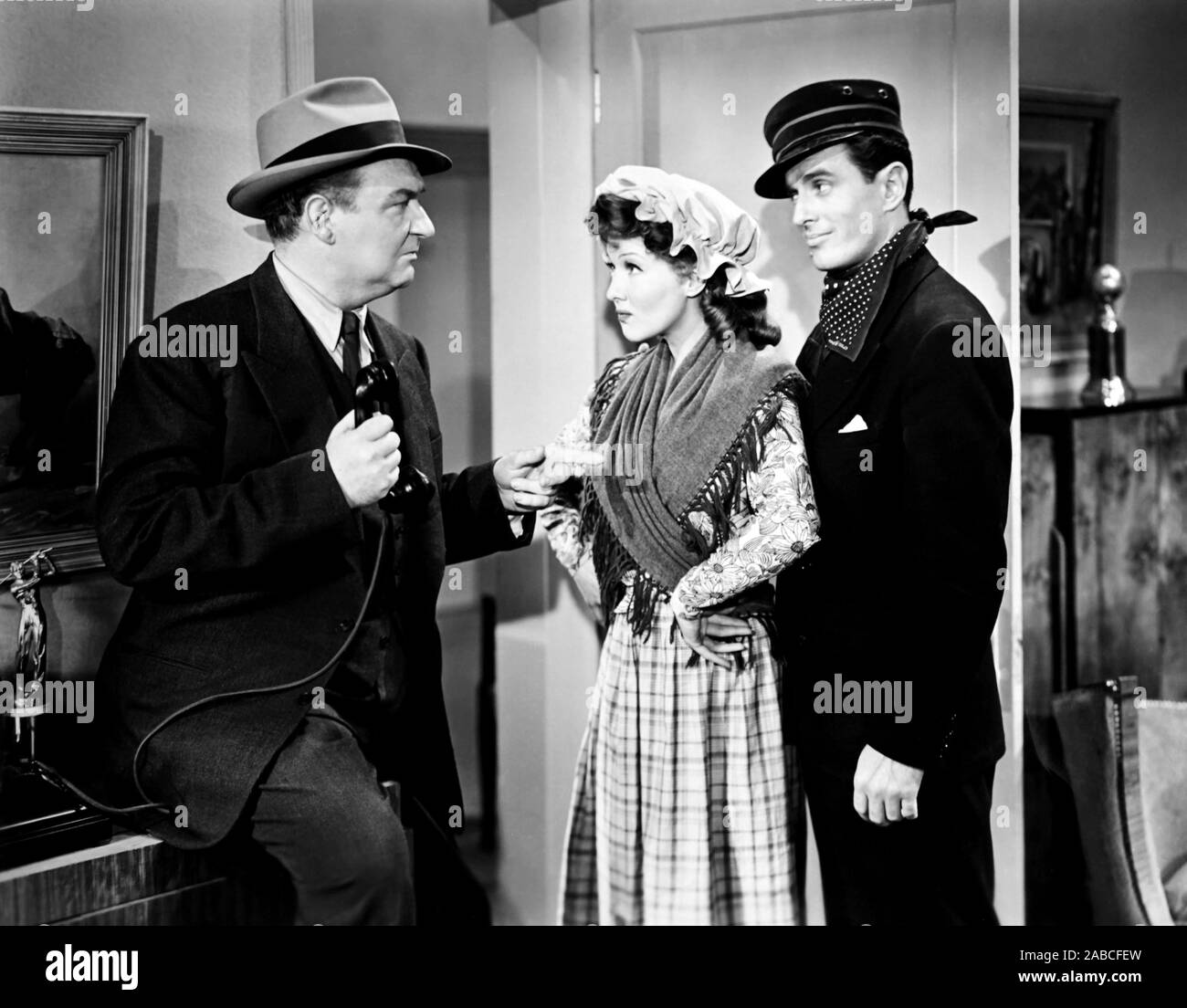 DETECTIVE KITTY O'DAY, from left, Tim Ryan, Jean Parker, Peter Cookson ...