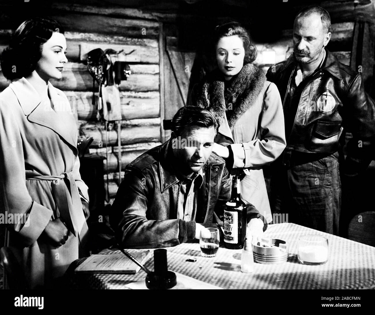 DESPERATE SEARCH, from left, Patricia Medina, Howard Keel, Jane Greer ...