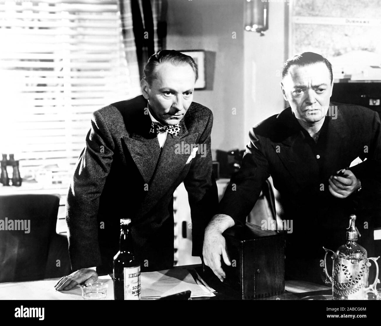 DOUBLE CONFESSION, from left, William Hartnell, Peter Lorre, 1950 Stock ...