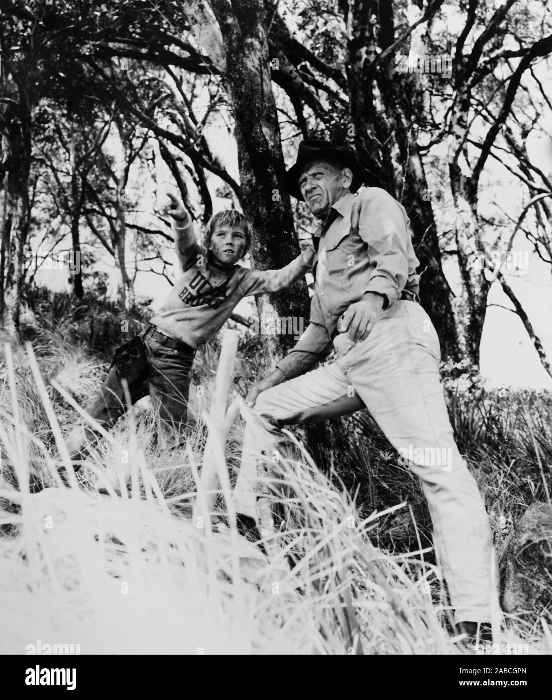 THE EARTHLING, from left: Ricky Schroder, William Holden, 1980 ...