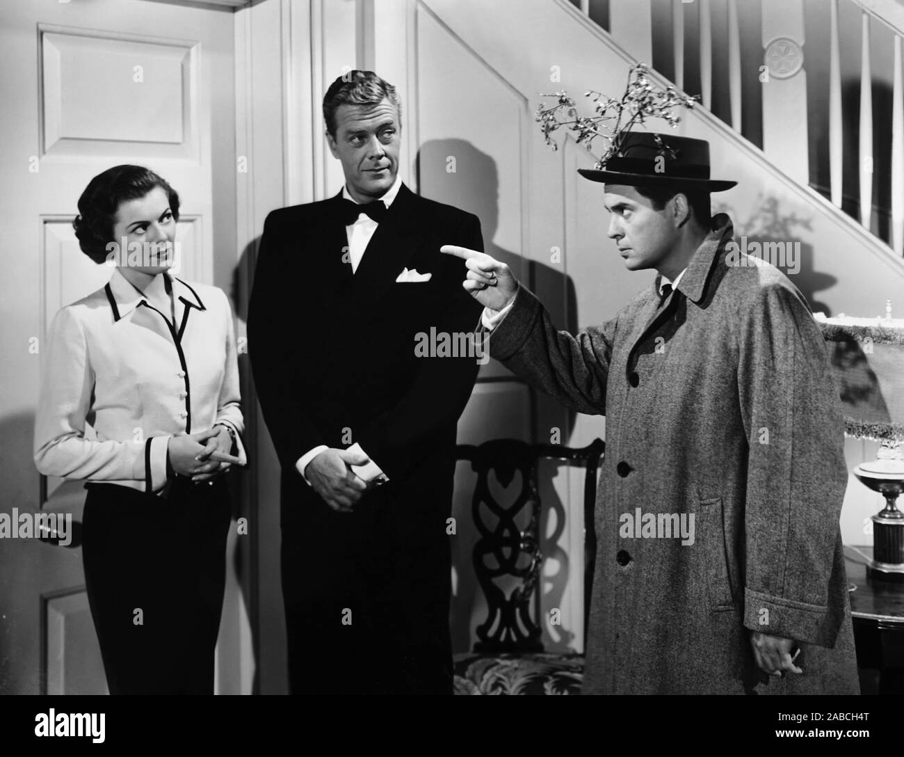 EMERGENCY WEDDING, from left: Barbara Hale, Willard Parker, Larry Parks ...