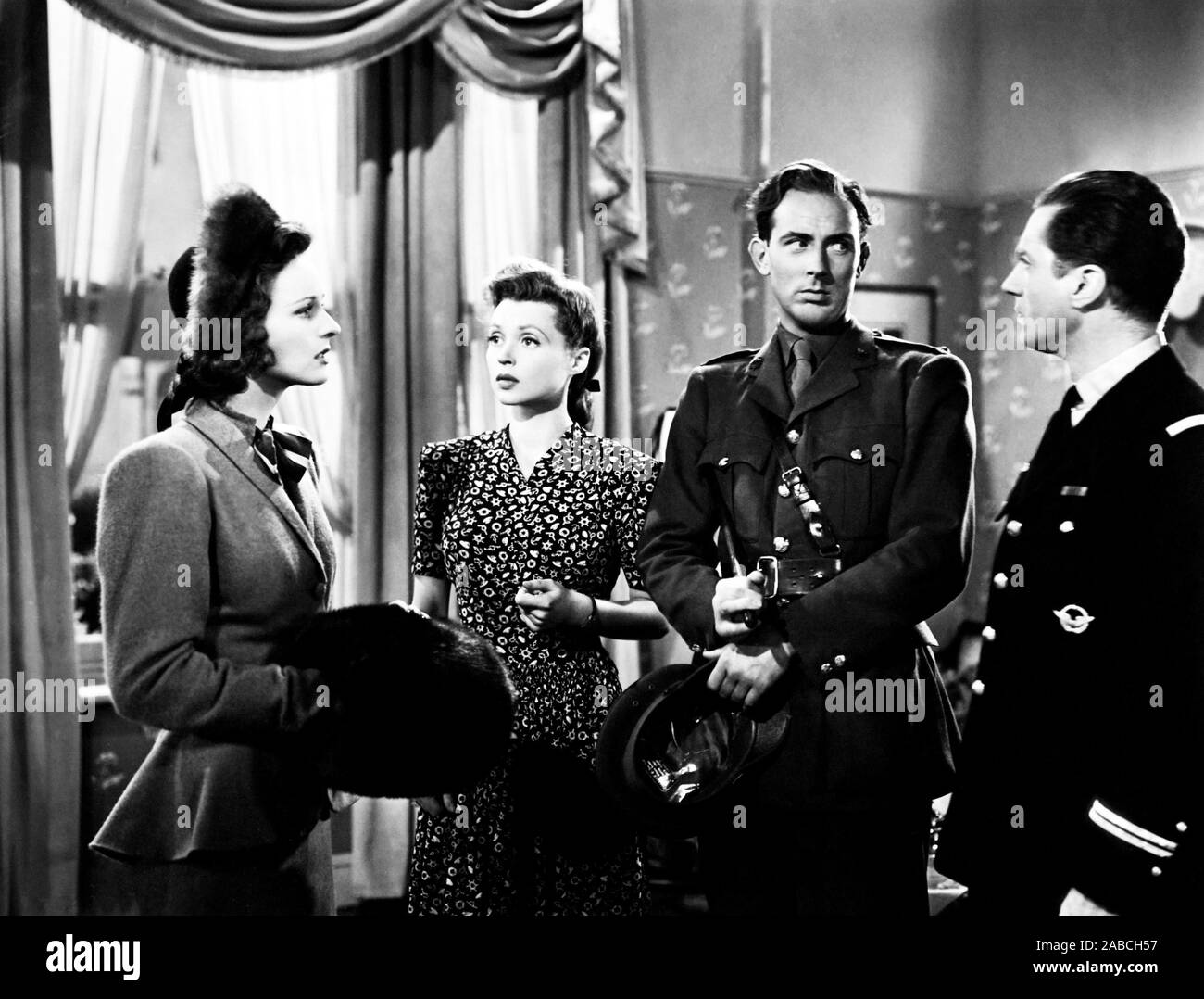 ENGLISH WITHOUT TEARS, (aka HER MAN GILBEY), from left, Penelope Dudley ...