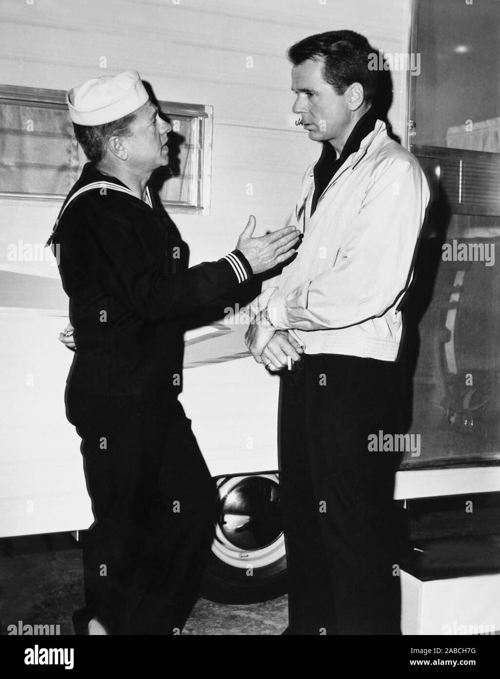 EVERYTHING'S DUCKY, from left: Mickey Rooney, Jackie Cooper on set ...