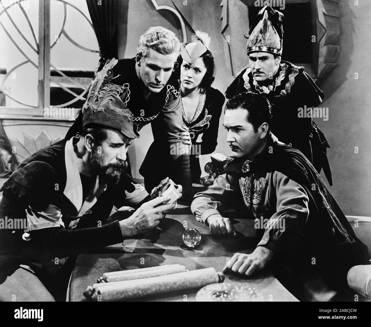 FLASH GORDON CONQUERS THE UNIVERSE, seated from left: Frank Shannon ...